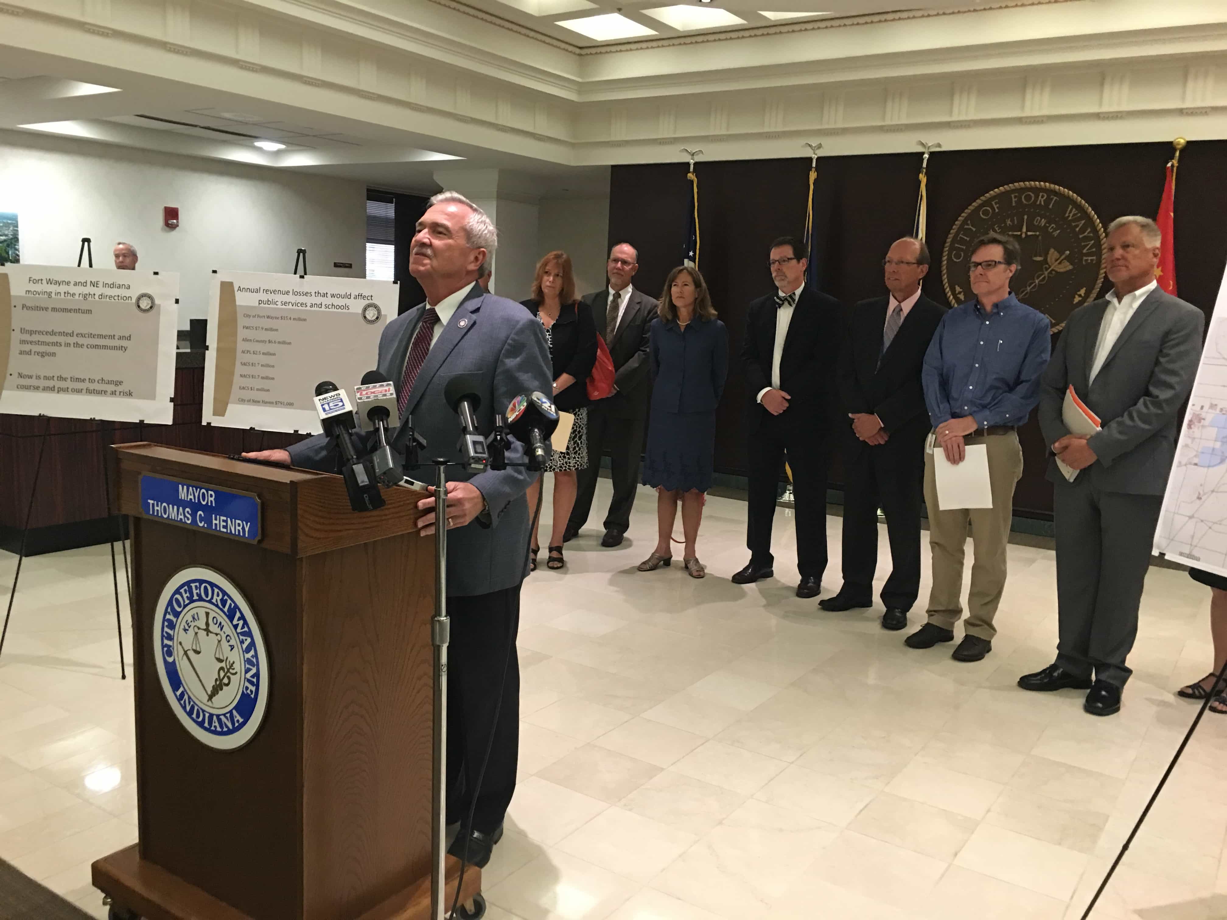 Fort Wayne Mayor Henry raises concerns over business personal property ...